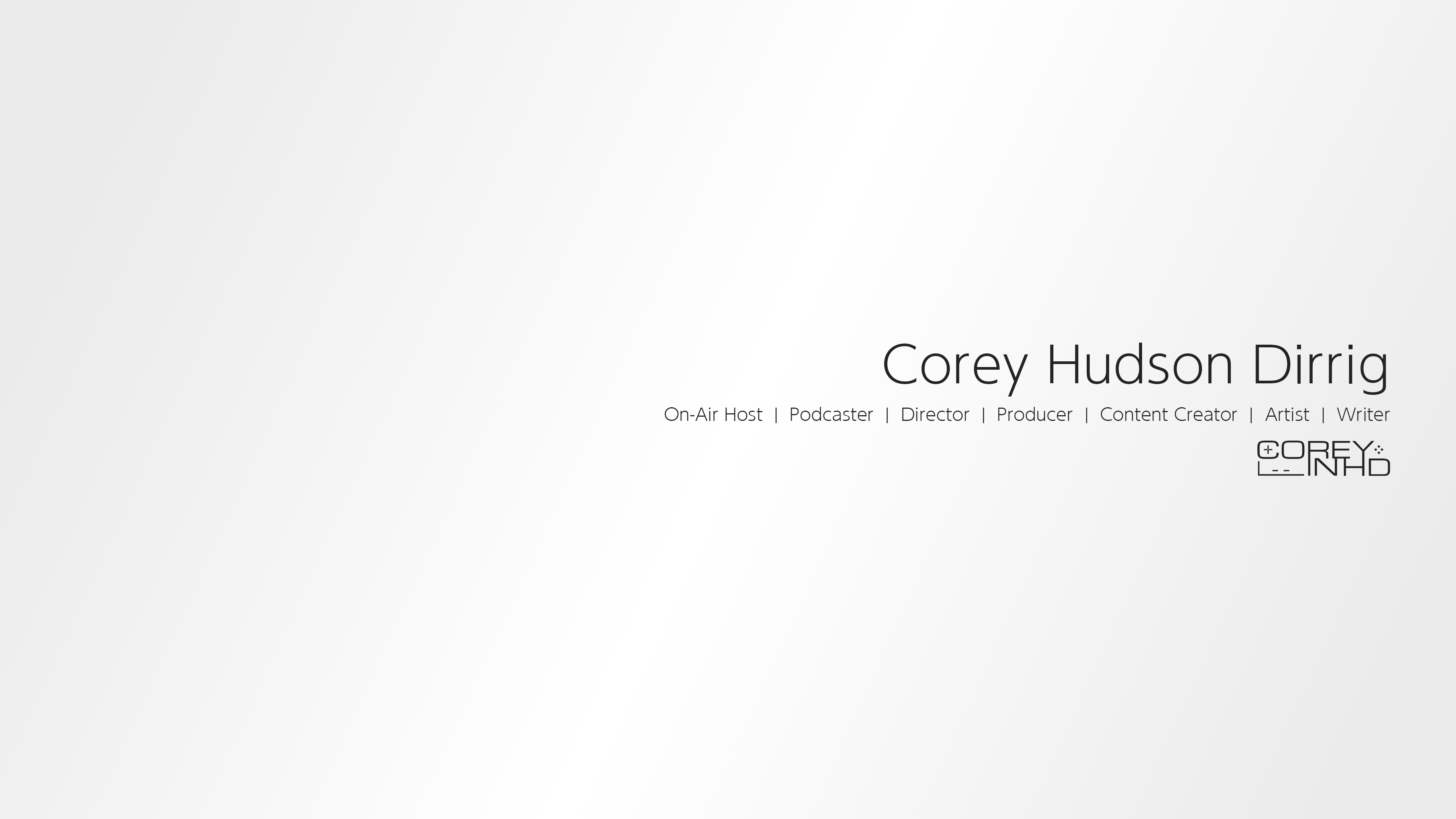 TEST POST ONE – Corey Hudson Dirrig